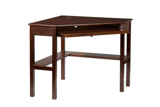 Classical Hotel Furniture Wooden Black Writing Desk With Drawers , High Grade Dark Wood Writing Desk