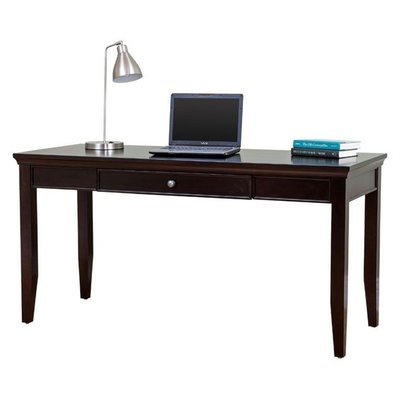 Classical Hotel Furniture Wooden Black Writing Desk With Drawers , High Grade Dark Wood Writing Desk