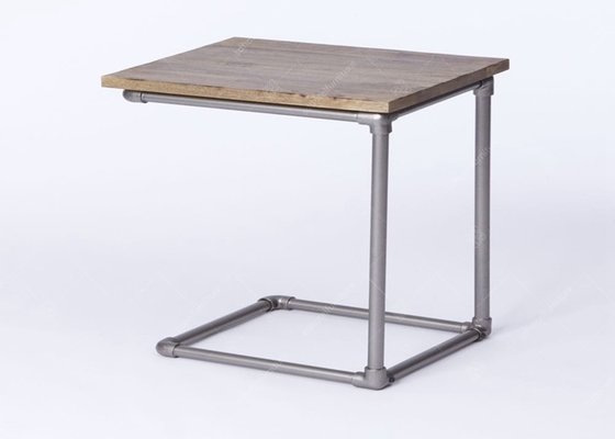 Bedroom Metal Hotel Coffee Table Wooden Top High Standard Simple Style Customized