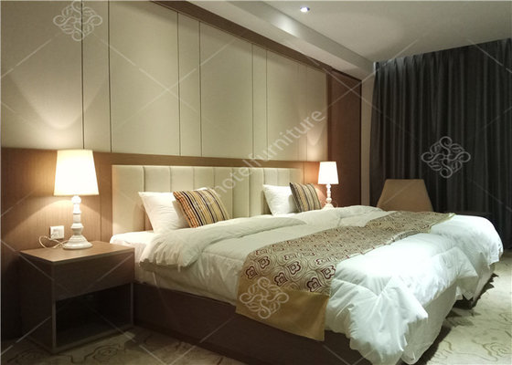 Double Bed Furniture / Complete Hotel Room Furniture Twin Size