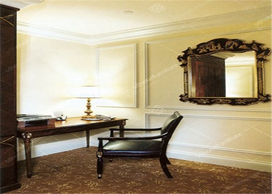 Saudi Arabia Style 5 Star Hotel Bedroom Furniture Sets in Dark Color