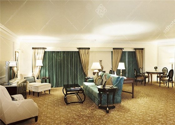 Saudi Arabia Style 5 Star Hotel Bedroom Furniture Sets in Dark Color