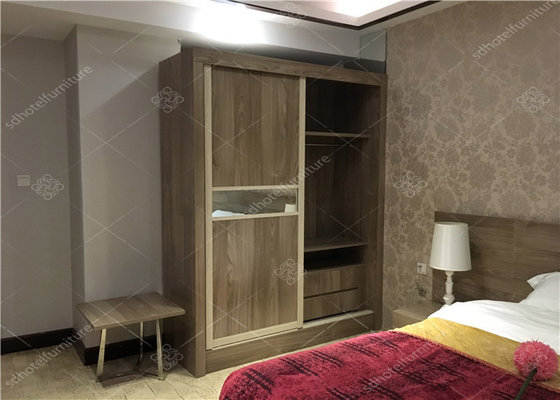 Customized Contemporary Hotel Bedroom Furniture Sets Environment Friendly