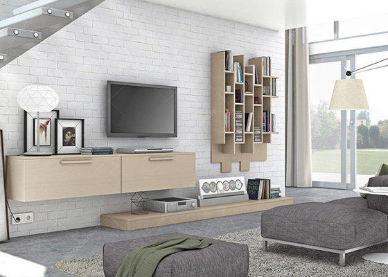 Fire-proof Minimalist Apartment Furniture Sets With Melamine Finish