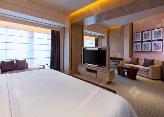 Modern Hotel Bedroom Furniture Sets In Plywood With Wilsonart HPL Finish