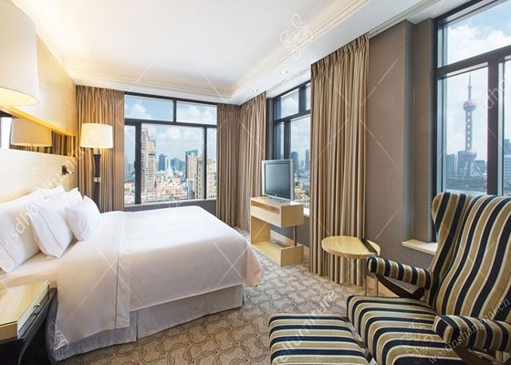 Modern Hotel Bedroom Furniture Sets In Plywood With Wilsonart HPL Finish