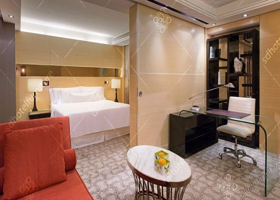 Modern Hotel Bedroom Furniture Sets In Plywood With Wilsonart HPL Finish