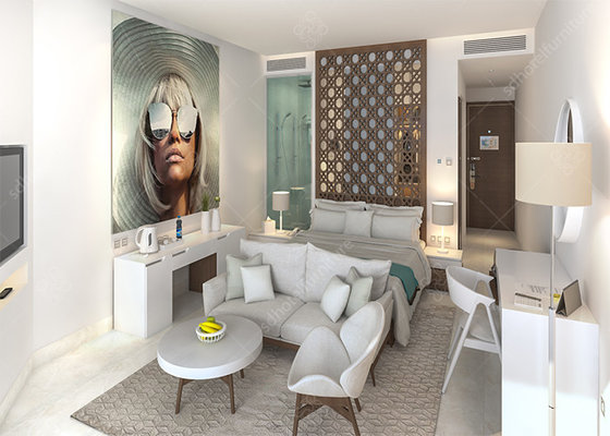 3 Star Modern Hotel Bedroom Furniture Sets With 5 Years Warranty