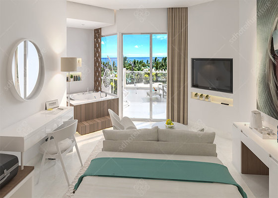 3 Star Modern Hotel Bedroom Furniture Sets With 5 Years Warranty