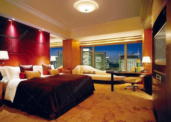 Luxury Holiday Inn Hotel Bedroom Furniture With High Spring Foam Leisure Sofa
