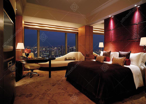 Luxury Holiday Inn Hotel Bedroom Furniture With High Spring Foam Leisure Sofa