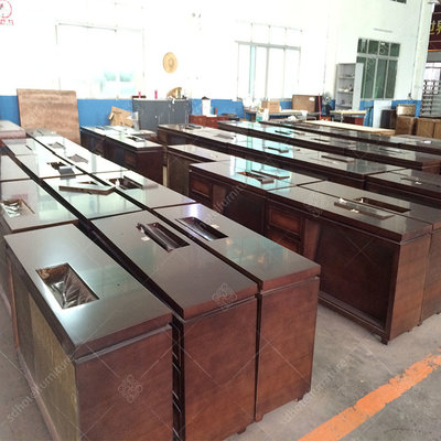 Five Star Luxury Hotel Bedroom Furniture Sets MDF / Plywood Veneer