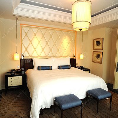 Modern 5 Star Luxury Hotel Bedroom Furniture Sets With Wood Veneer