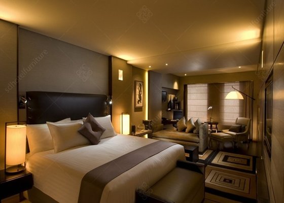 Luxury Business Hotel Bedroom Furniture Sets / Modern Bedroom Suites