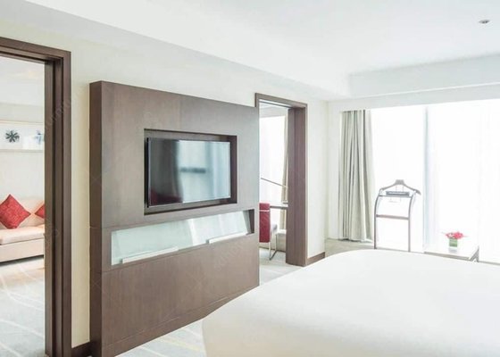 Simple Wooden Queen Size Bedroom Suite For Hotel Furniture  ISO9001