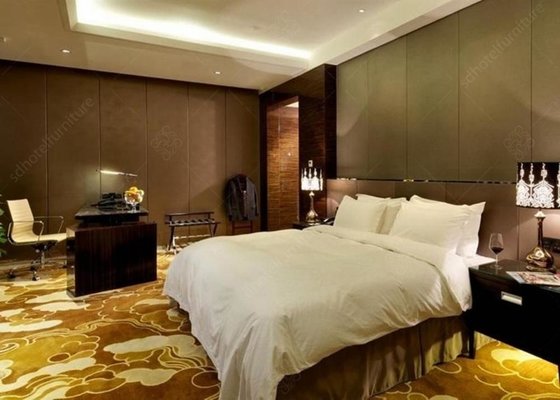 Fire-proof Luxury Hotel Bedroom Furniture With High Gloss Lacquer