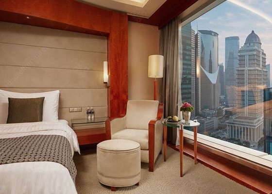 Customized Modern Hotel Bedroom Furniture Sets With Fire-Proof Foam