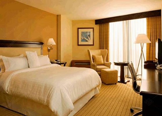 Durable Holiday Hotel Bedroom Furniture Sets Business Style
