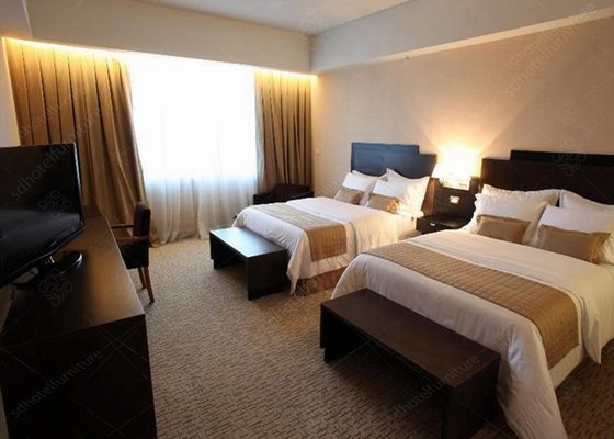 Customized Modern Hotel Bedroom Furniture Sets With Fire-Proof Foam