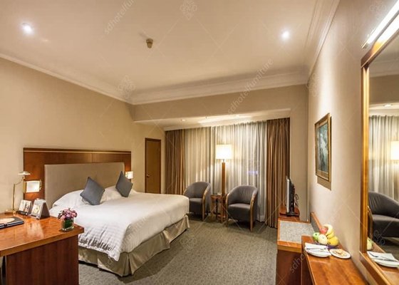5 Star Hotel Furniture Set With Solid Wood Panel 1 Year Warranty