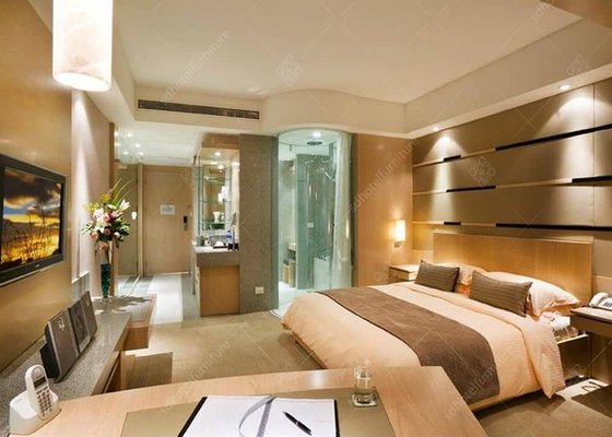 5 Star Hotel Furniture Set With Solid Wood Panel 1 Year Warranty