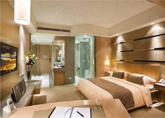 5 Star Hotel Furniture Set With Solid Wood Panel 1 Year Warranty