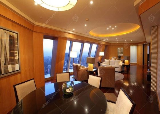 Wooden luxury Hotel Bedroom Furniture With SGS E1 MDF Board For Sale