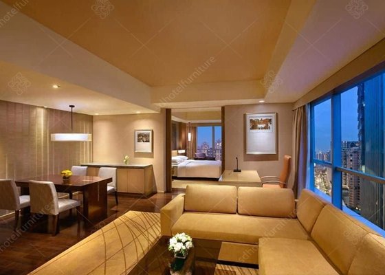 Fashionable 4 Star Hotel Wood Bedroom Furniture Sets Arabic Style