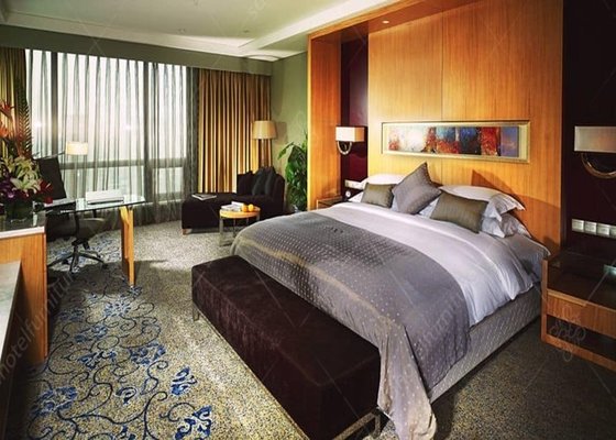 Wooden Panel Modern Bedroom Furniture Sets Environmental Friendly Lacquer