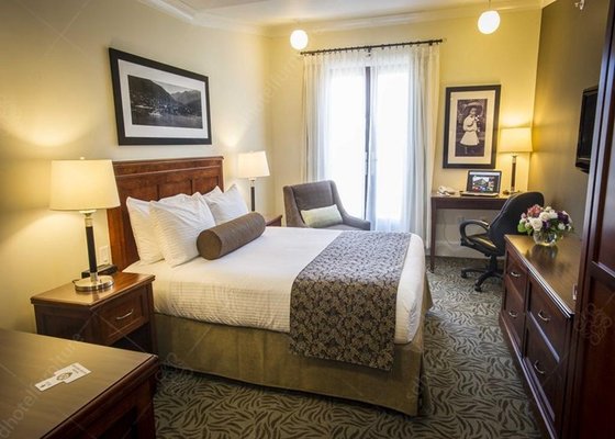 Luxury 5 Stars Hotel Bedroom Sets / Business Room Hospitality Furniture