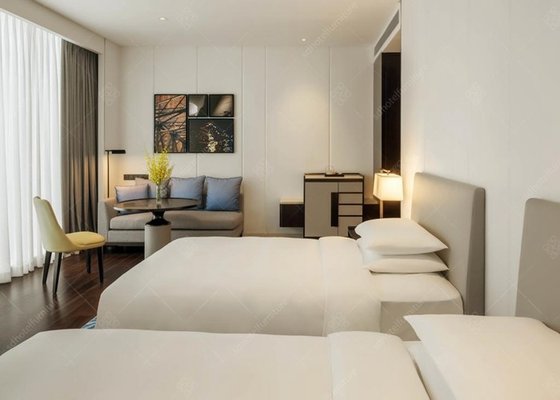 High End Four Star Hotel Bedroom Furniture Sets 1 Year Warranty