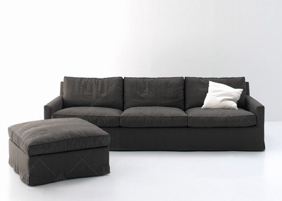Luxury Hotel Living Room Furniture Sofa With PU / Fabric / Leather Upholstery
