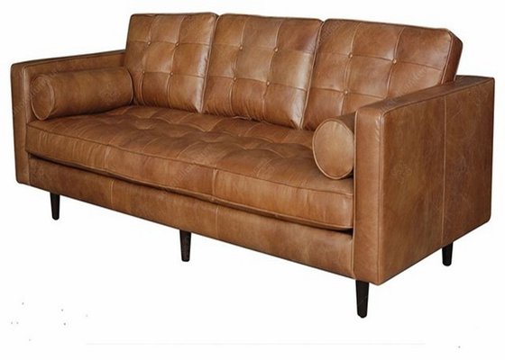 Luxury Hotel Living Room Furniture Sofa With PU / Fabric / Leather Upholstery