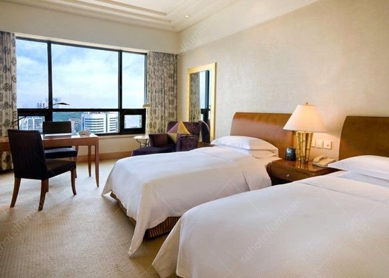 Economic Wooden Simple Hotel Bedroom Furniture for Three Star Hotel
