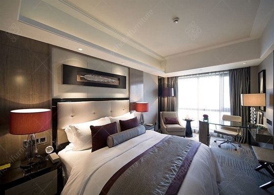 Luxury Modern Wooden Style Hotel Bedroom Furniture Set For Sale