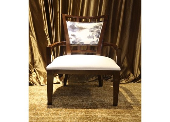4 - 5 Star Hotel Lounge Chairs High Density Foam Covered With Fabric