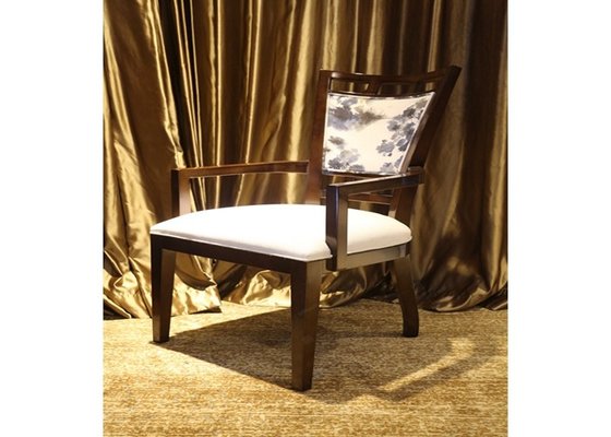 4 - 5 Star Hotel Lounge Chairs High Density Foam Covered With Fabric