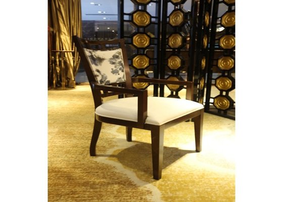 4 - 5 Star Hotel Lounge Chairs High Density Foam Covered With Fabric