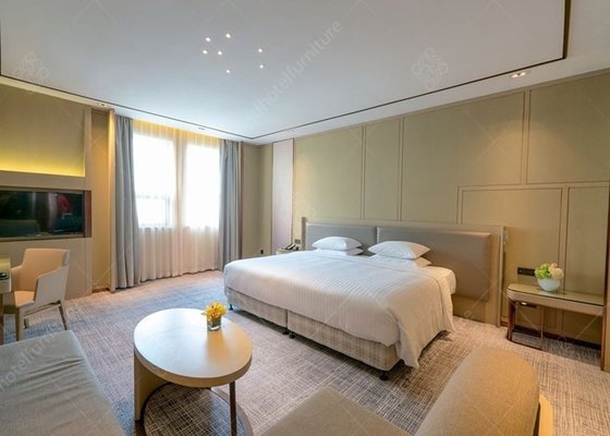 SImple Standard Hotel Bedroom Furniture With Sofa Set And TV Stand