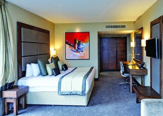 5 Star Hotel Bedroom Furniture Sets With 30 - 50 Desity Fire - Proof Foam