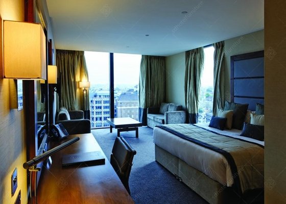 5 Star Hotel Bedroom Furniture Sets With 30 - 50 Desity Fire - Proof Foam