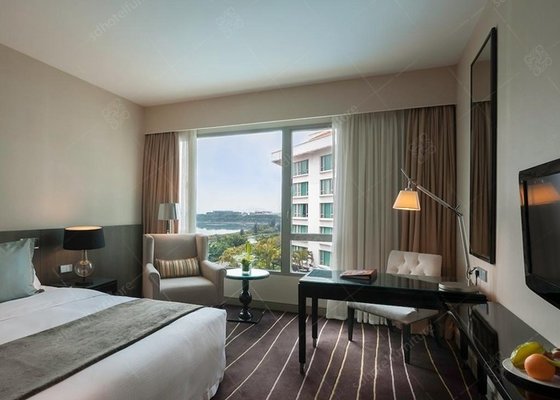Fashion European Style Hotel Bedroom Furniture Sets PU / Microfiber leather / Fabric Upholstery