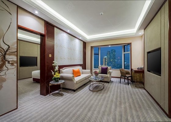 Fashion European Style Hotel Bedroom Furniture Sets PU / Microfiber leather / Fabric Upholstery