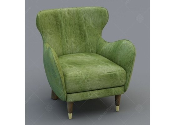 Modern PU or fabric Leisure Lounge Hotel Room Chairs With Solid Wood Legs