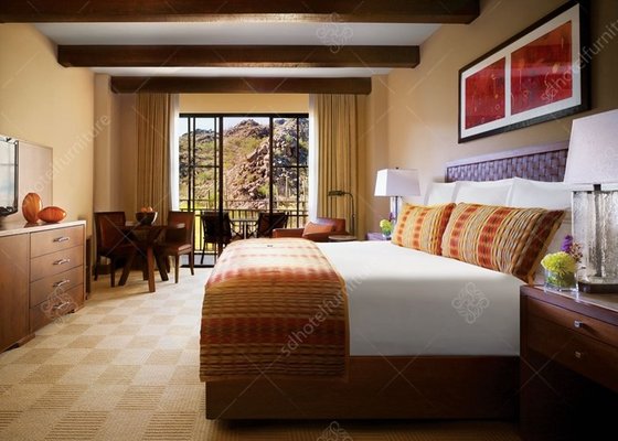 Custom Made JW Marriott Hotel Bedroom Furniture Sets For Commercial