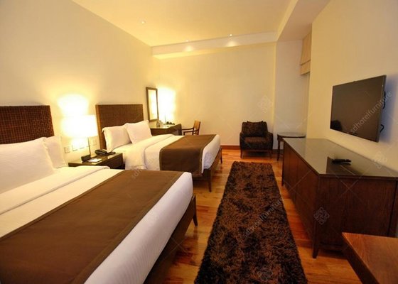 Contemporary Luxury Hotel Bedroom Furniture With Chair / Table Loose
