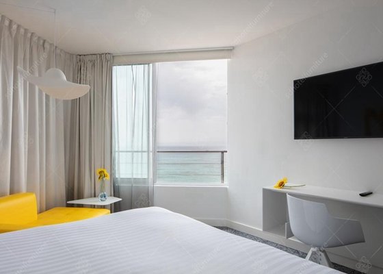Custom Hotel Apartment Villa Bedroom Furniture Sets Fashionable Concise Style