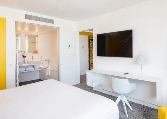 Custom Hotel Apartment Villa Bedroom Furniture Sets Fashionable Concise Style