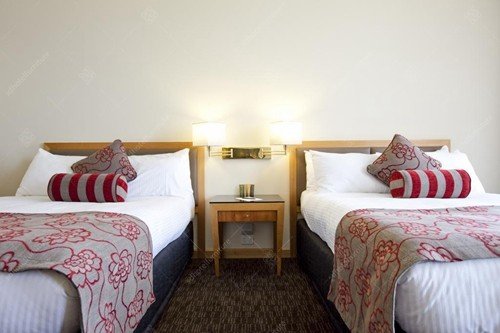 Modern 5 Star Hotel Bedroom Furniture Sets Environmental Friendly Lacquer