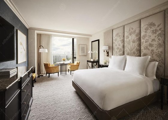 Contemporary Modern Artistic Style Hotel Bedroom Furniture Art PU Leather